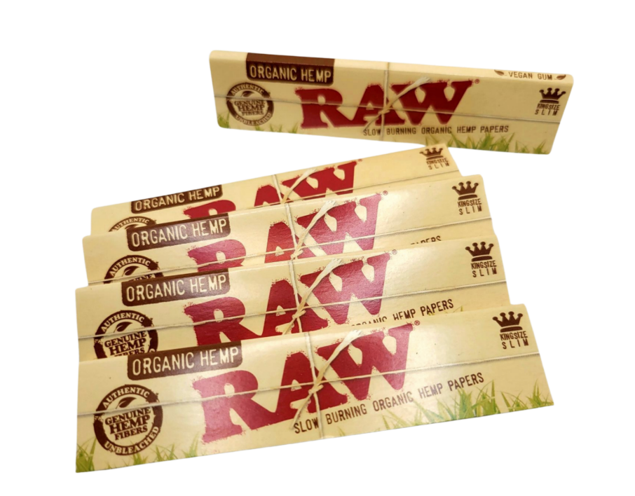 RAW (KING SIZE SLIM SLOW BURING ORGANIC HEMP PAPERS) – Smoke Shop